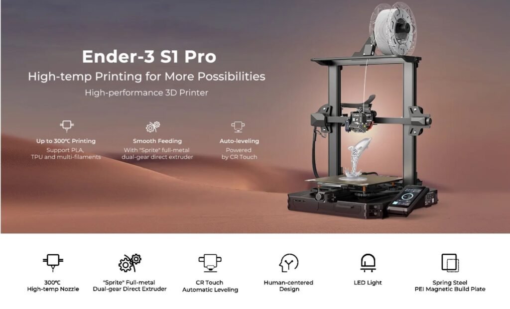 Creality - Ender 3 S1 Pro 3D Printer - The 3D Factory Cyprus